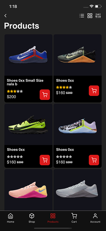 React Native Store Ui Template By Theoremui Codecanyon